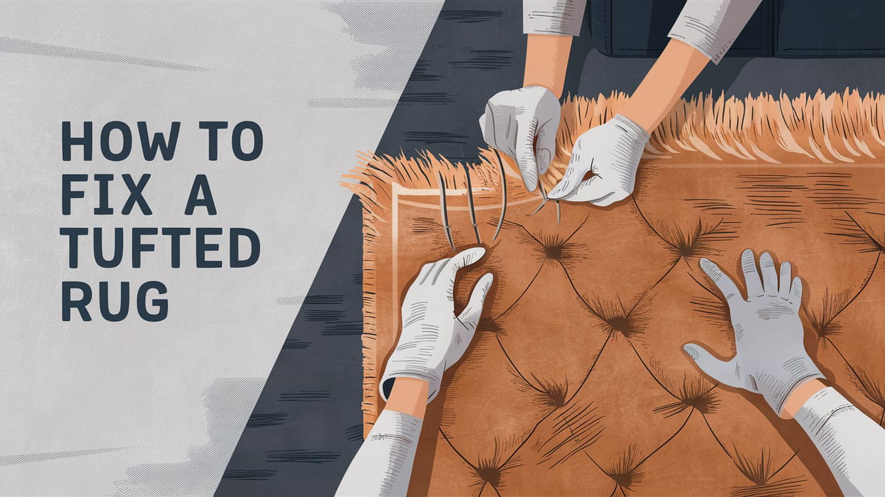 How to Fix a Tufted Rug Step-by-Step - Custom Rugs